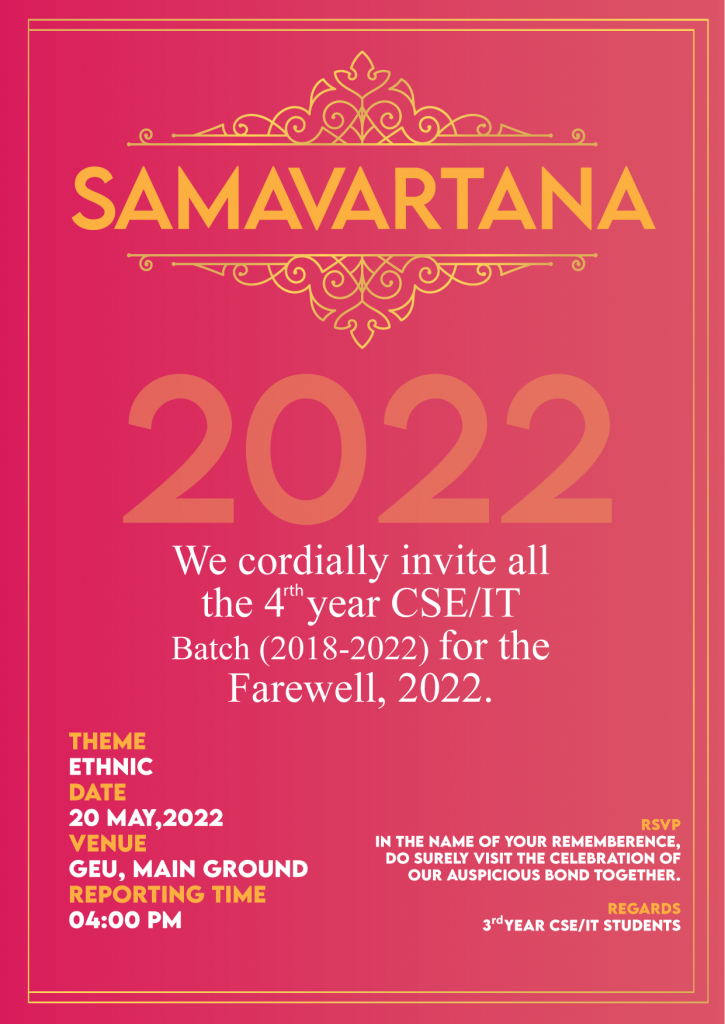 Samāvartana 2022 – Department of CSE